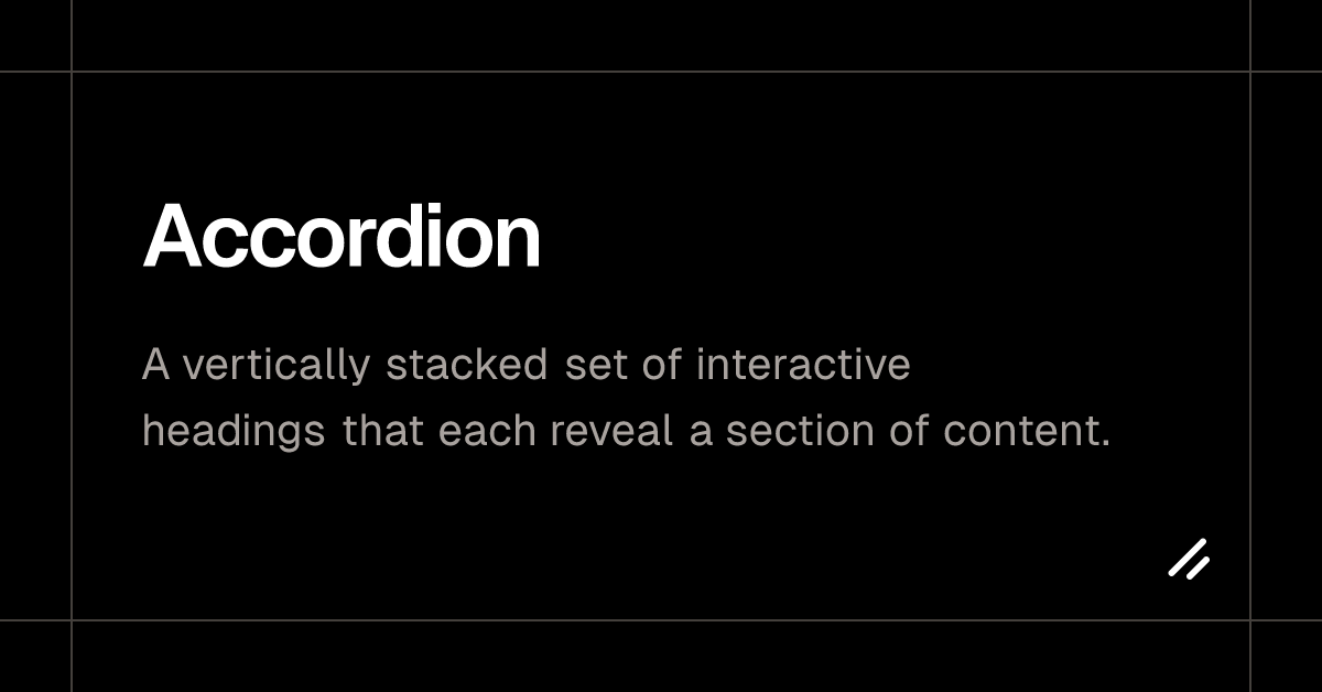 Accordion - shadcn/ui