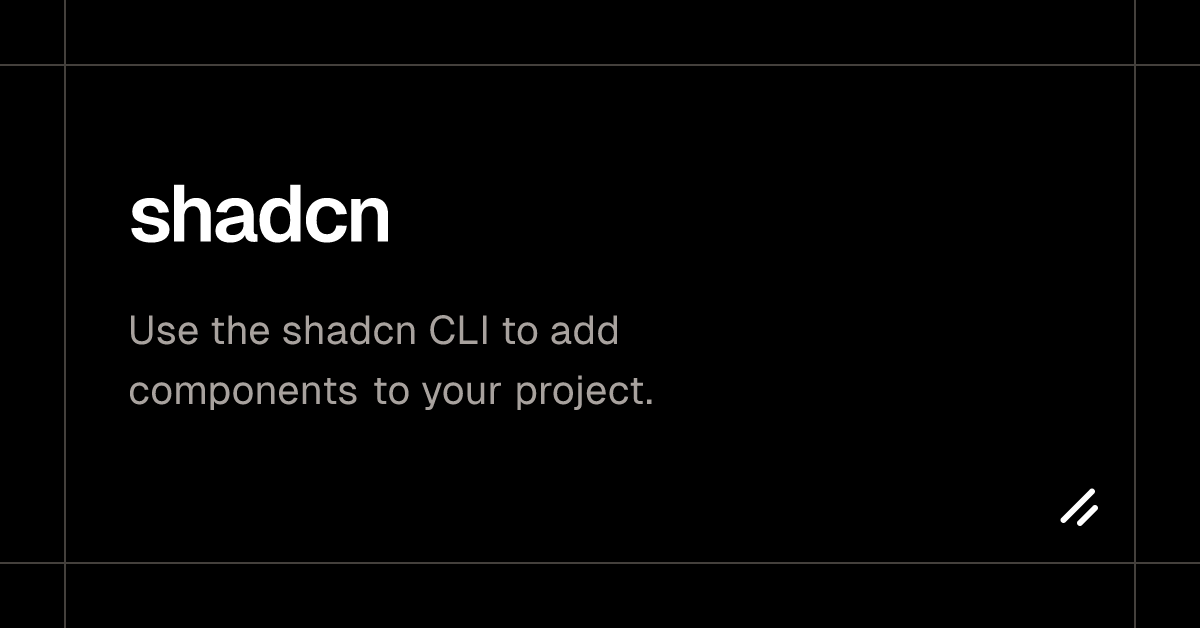 shadcn - shadcn/ui